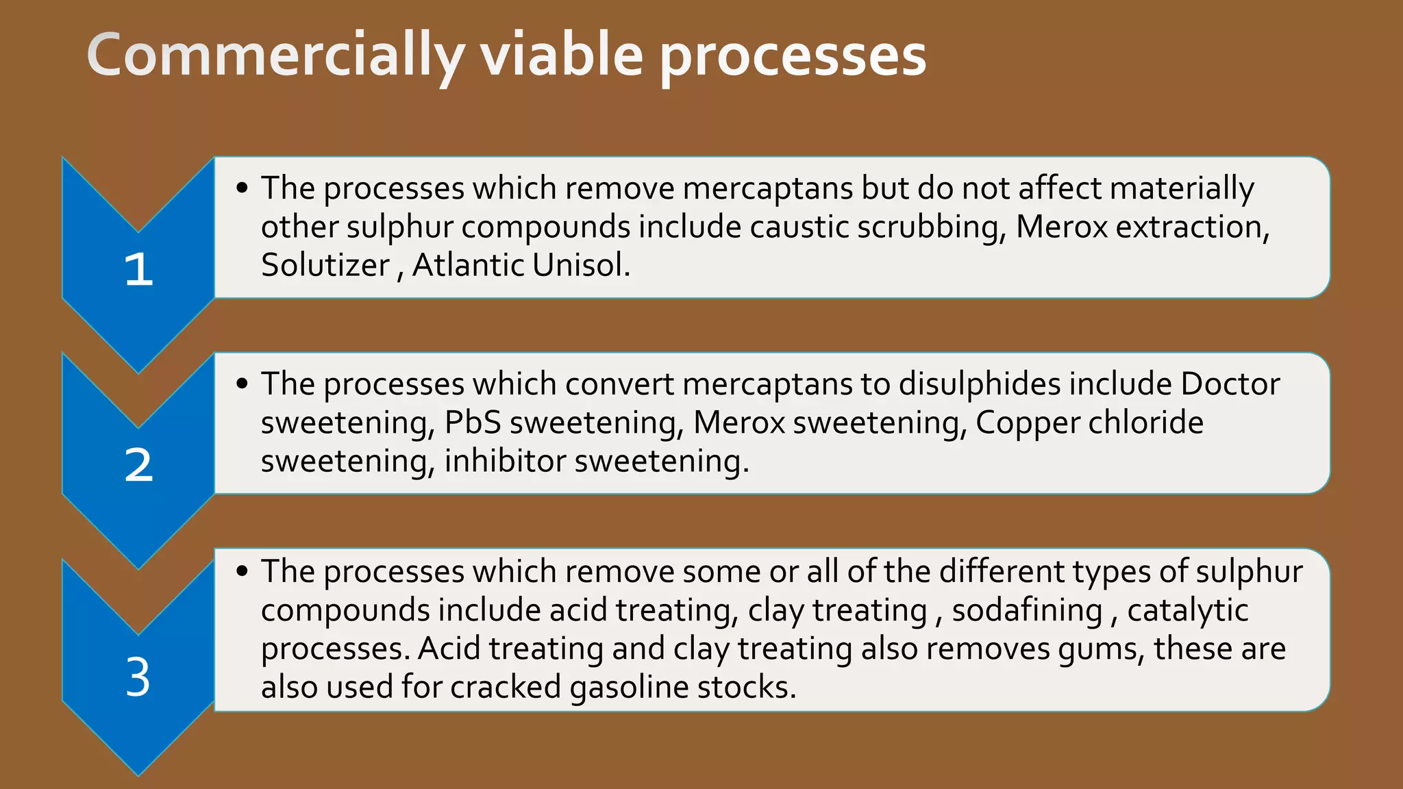 SWEETENING PROCESSES | PPTX | Chemistry | Science