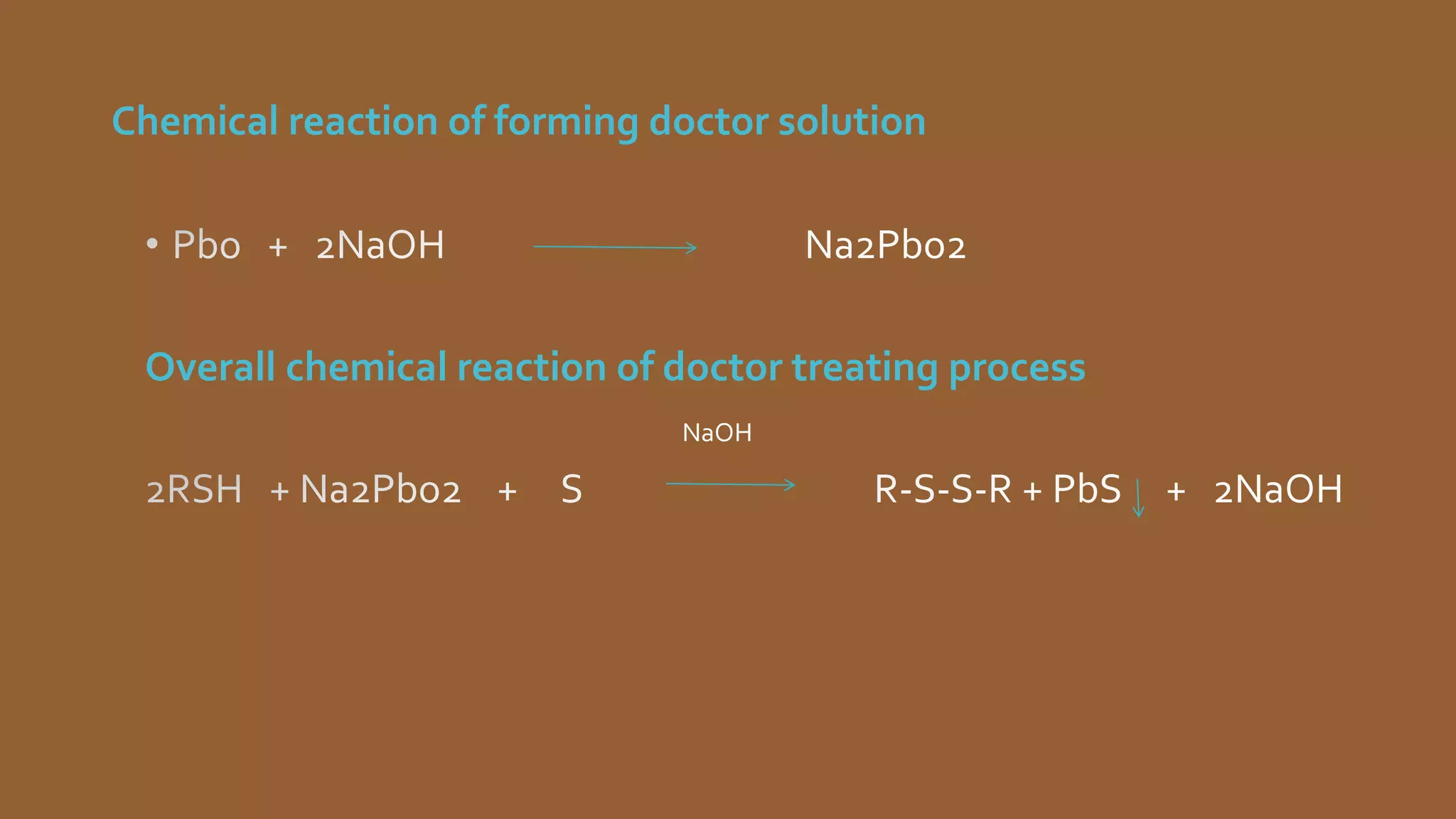 SWEETENING PROCESSES | PPTX
