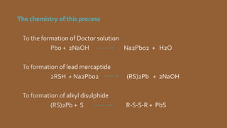 SWEETENING PROCESSES | PPTX