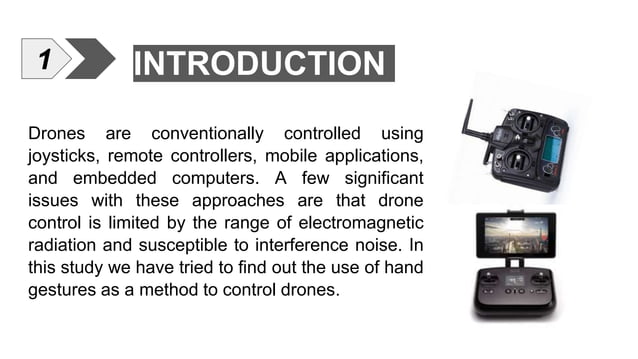 Drone tech hand gesture controlled drones | PPTX