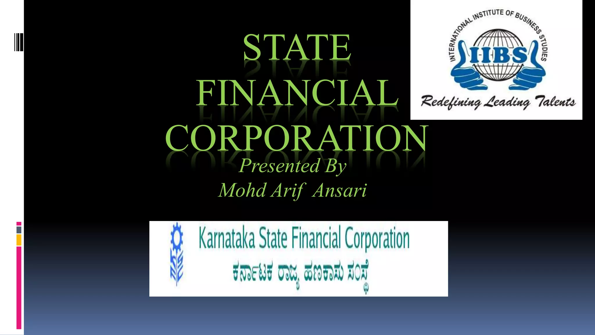 state finance corporation.. | PPT