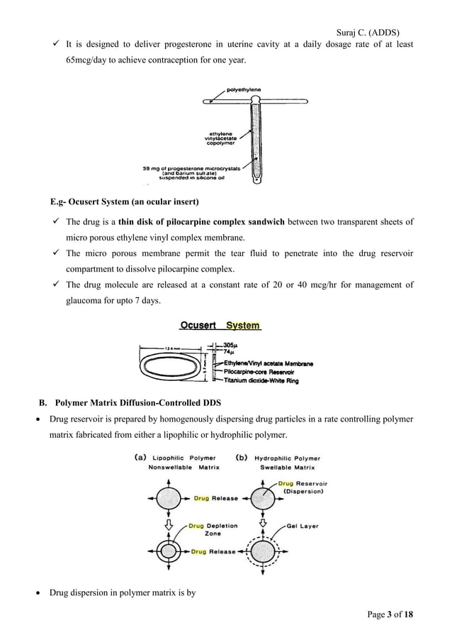 Rate Controlled Drug Delivery Systems (CRDDS) | PDF