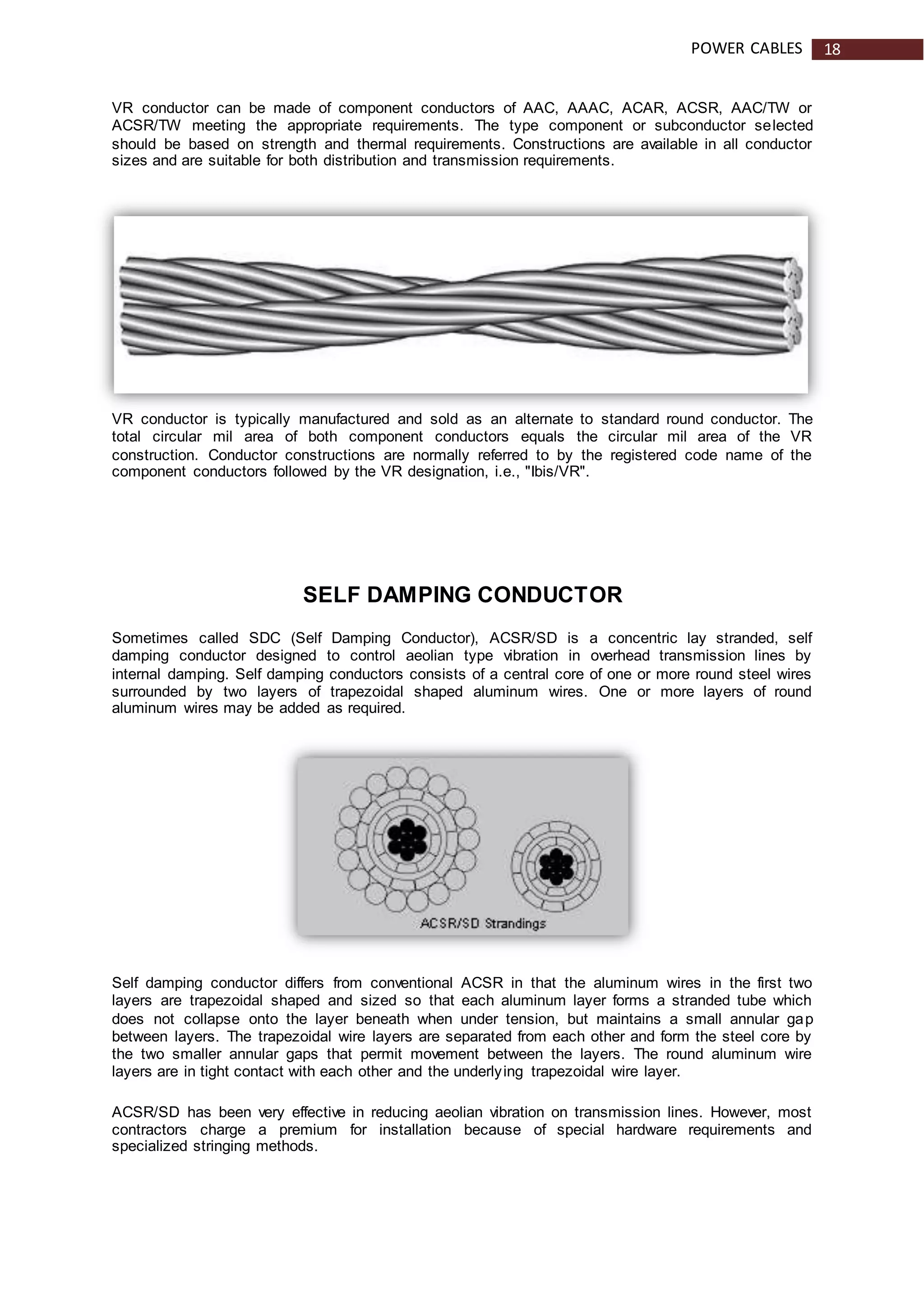 Electrical Engineering (EE) presentation on POWER CABLES | DOCX