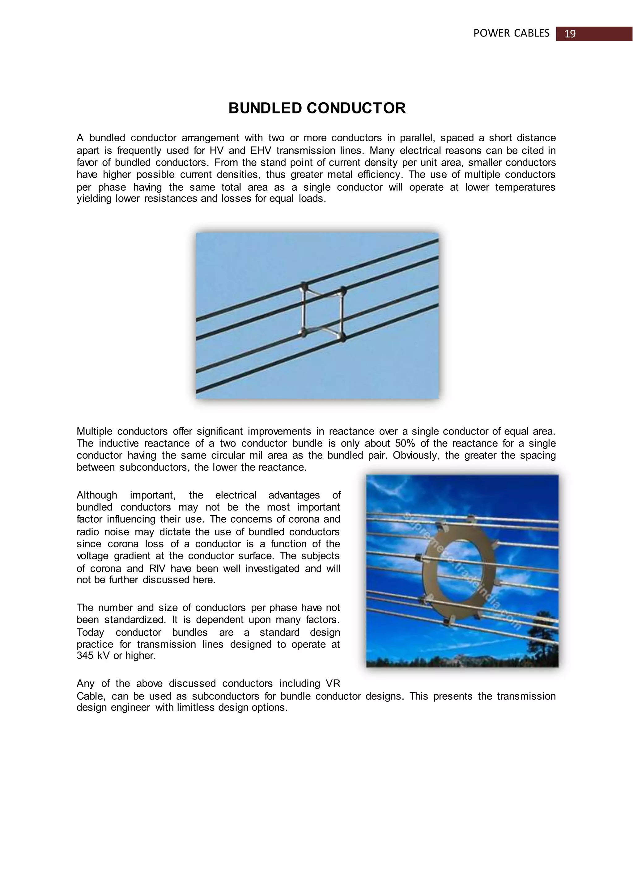 Electrical Engineering (EE) presentation on POWER CABLES | DOCX