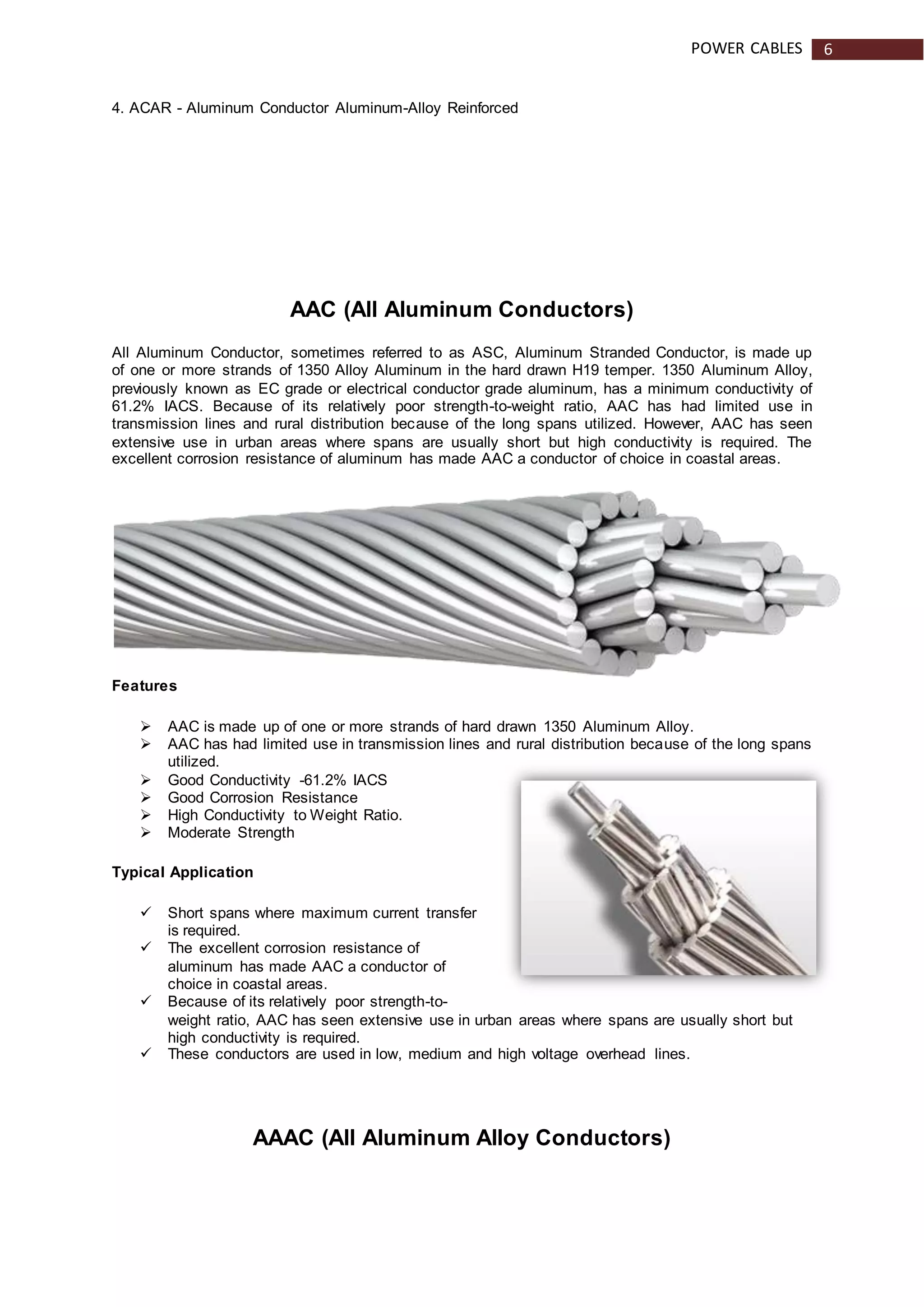 Electrical Engineering (EE) presentation on POWER CABLES | DOCX
