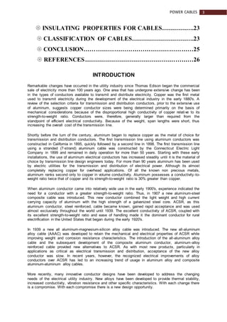 Electrical Engineering (EE) presentation on POWER CABLES | DOCX