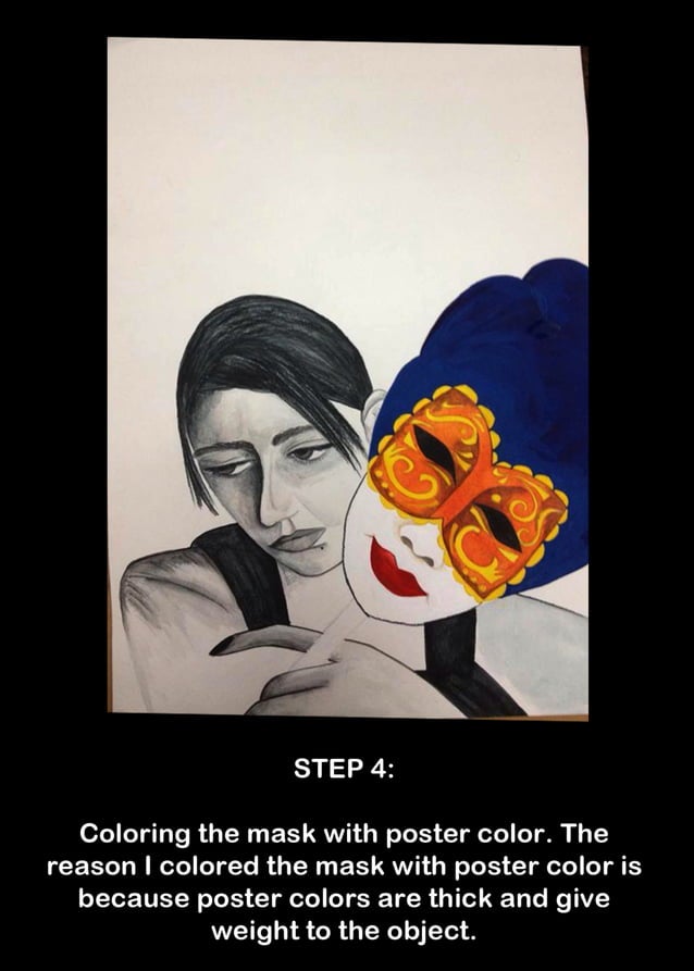 Steps involved in painting "Mukhauta (mask)" | PDF