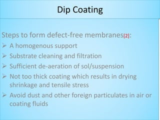 dip coating | PPTX