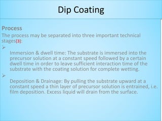 dip coating | PPTX