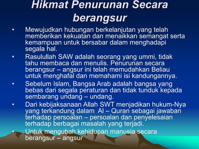 MATERI POWERPOINT MUKJIZAT AL-QUR’AN .ppt