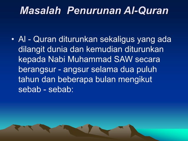 MATERI POWERPOINT MUKJIZAT AL-QUR’AN .ppt