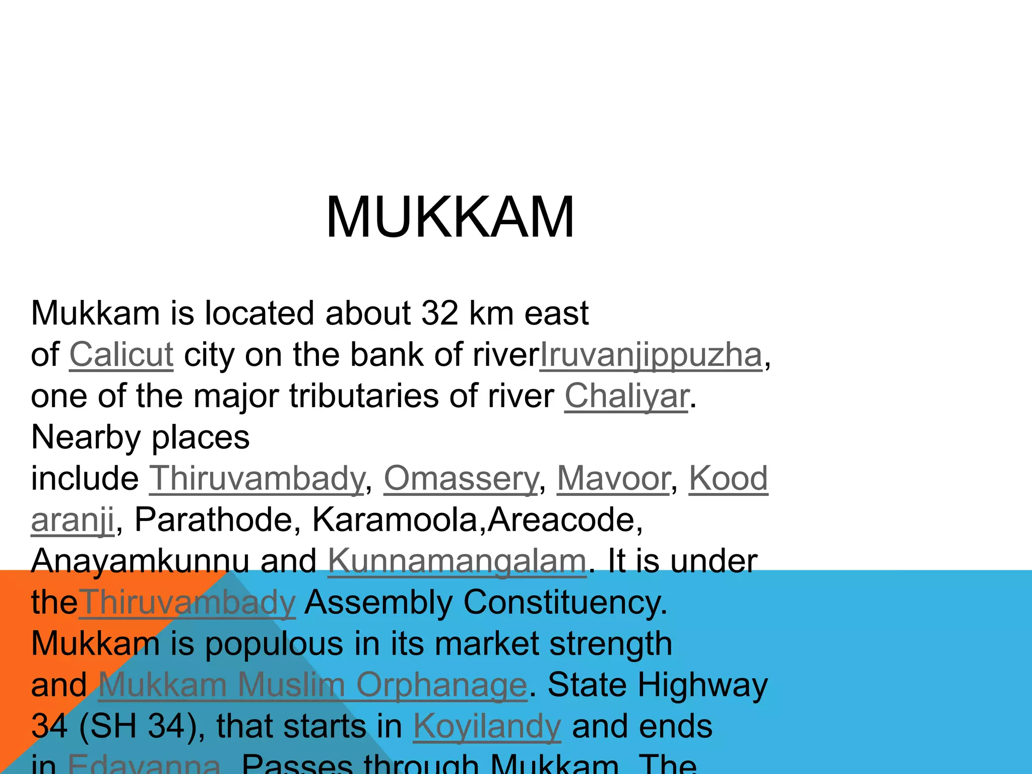 MUKKAM | PPT
