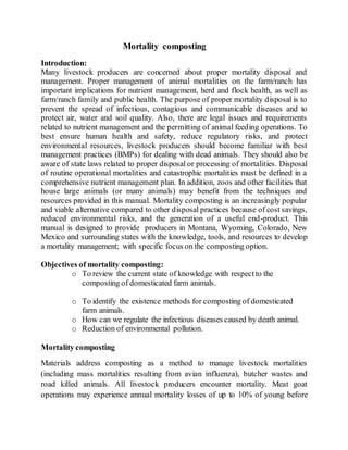 Mortality Composting- Akib Sumon | PDF