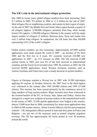 ASSIGNMENT ON: Refugees Protection in UK | DOCX
