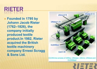 Rieter modern blow room line | PPTX