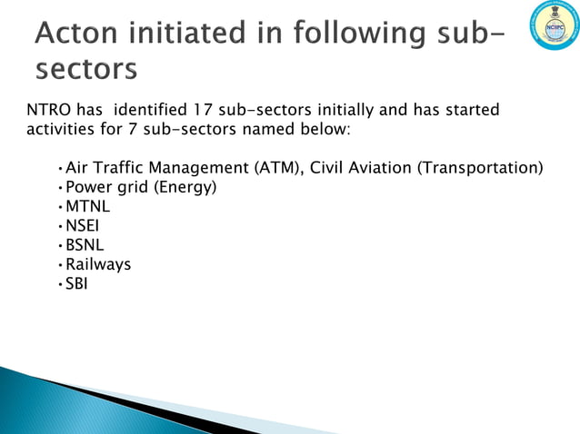 National Critical Information Infrastructure Protection Centre (NCIIPC ...