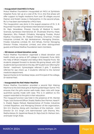 School Transformation Project and Health Awareness Camp by Mukul Madhav ...