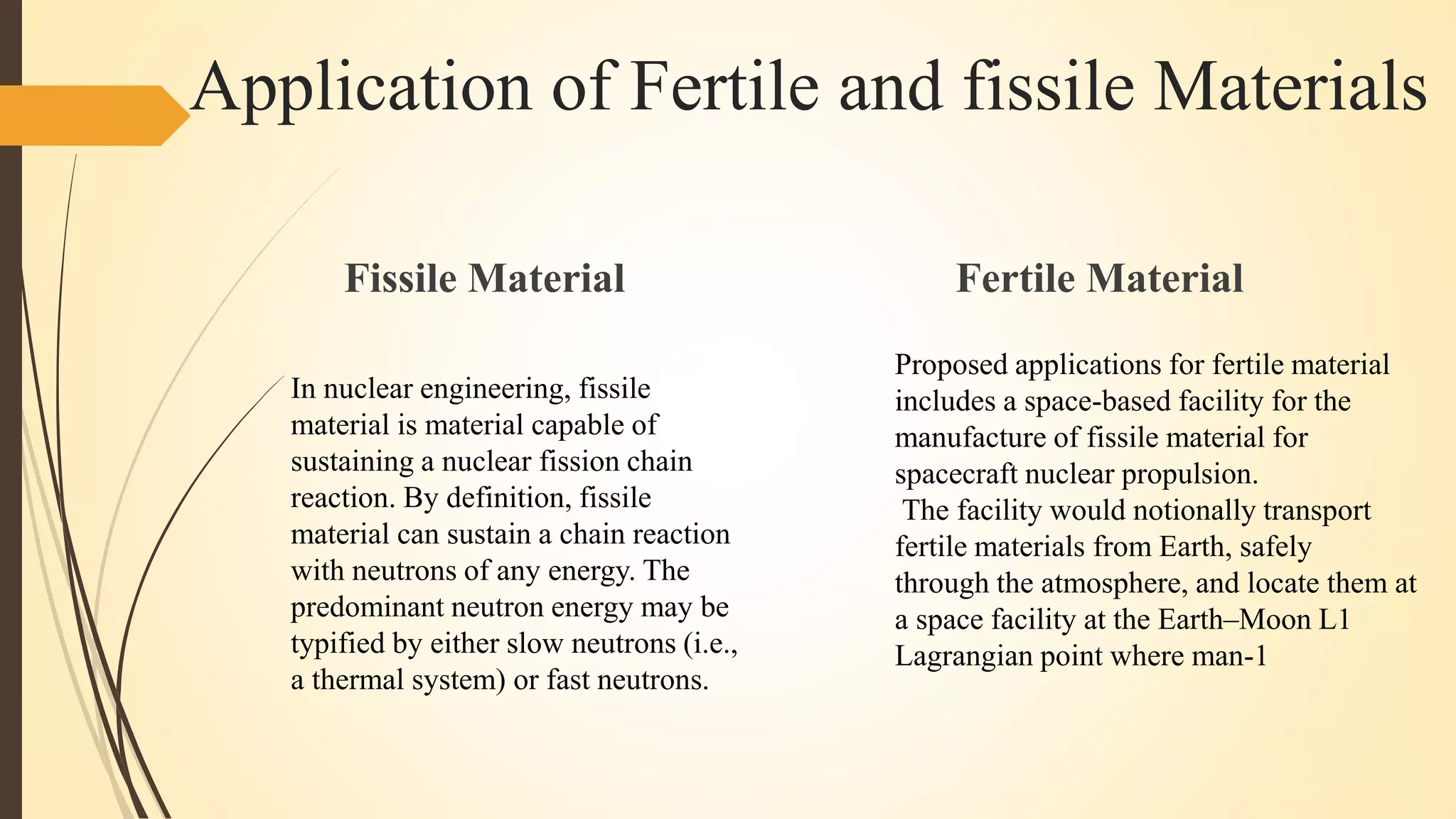 Nuclear power plant fissile & fertile material | PPTX