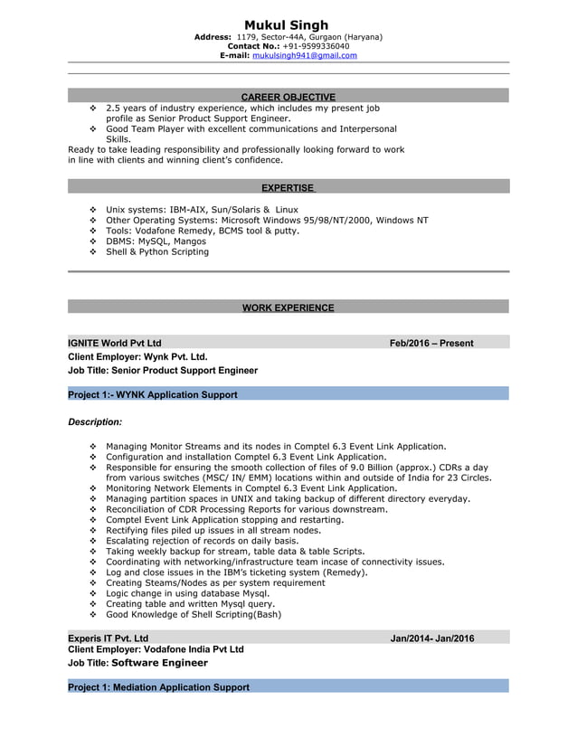 Mukul singh | DOC | Operating Systems | Computer Software and Applications