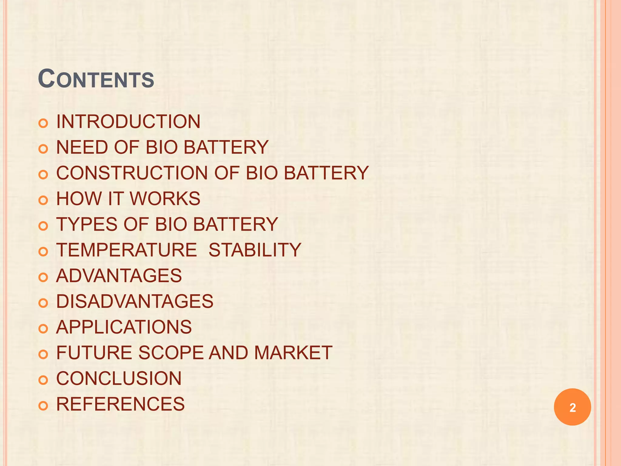 Bio-Batteries | PPTX