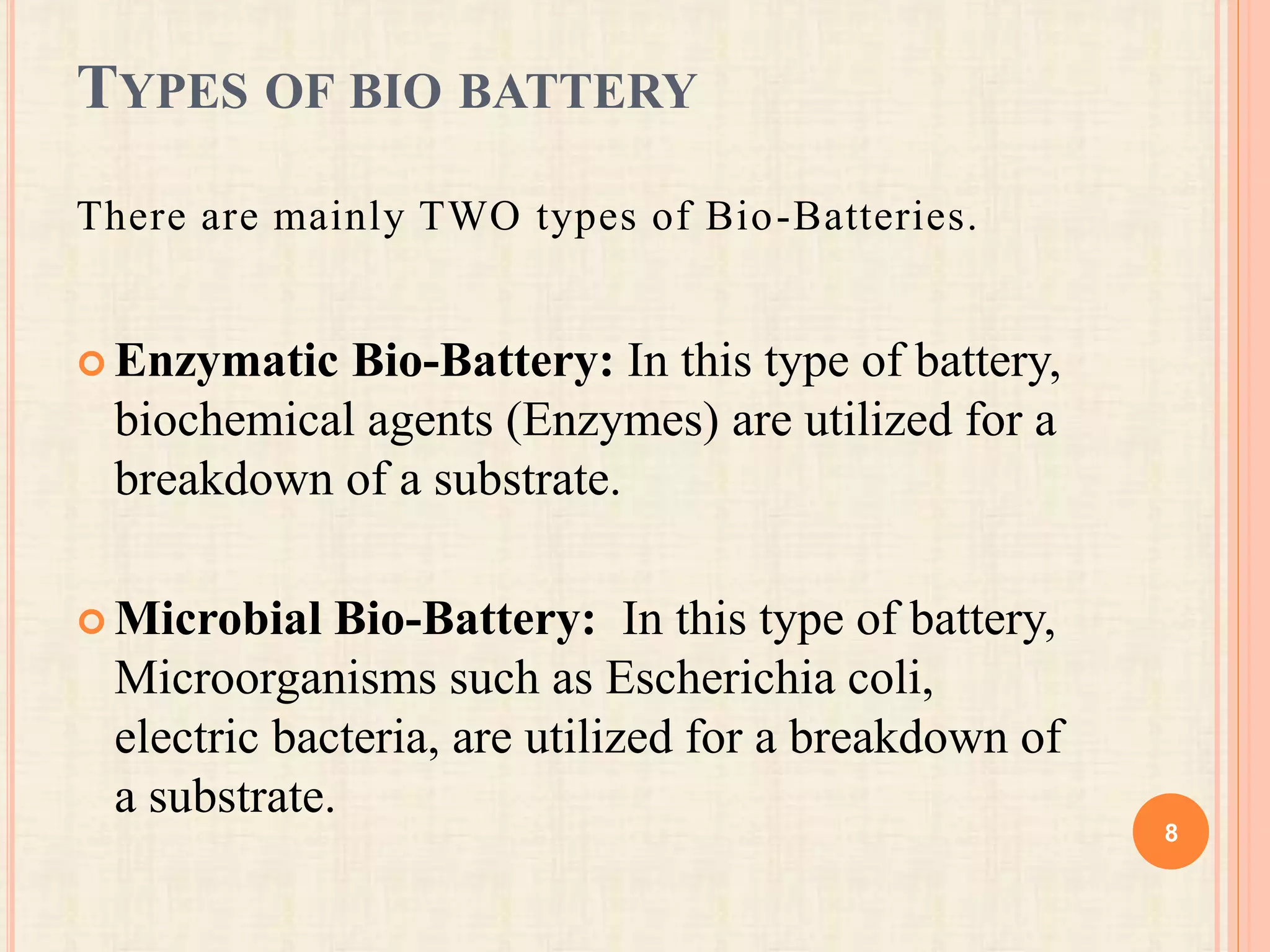 Bio-Batteries | PPTX