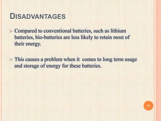 Bio-Batteries | PPTX