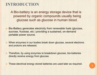 Bio-Batteries | PPTX