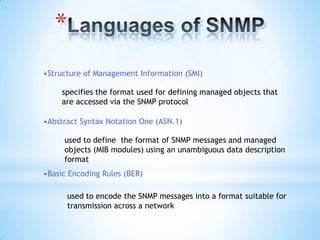 SNMP | PPTX | Operating Systems | Computer Software and Applications