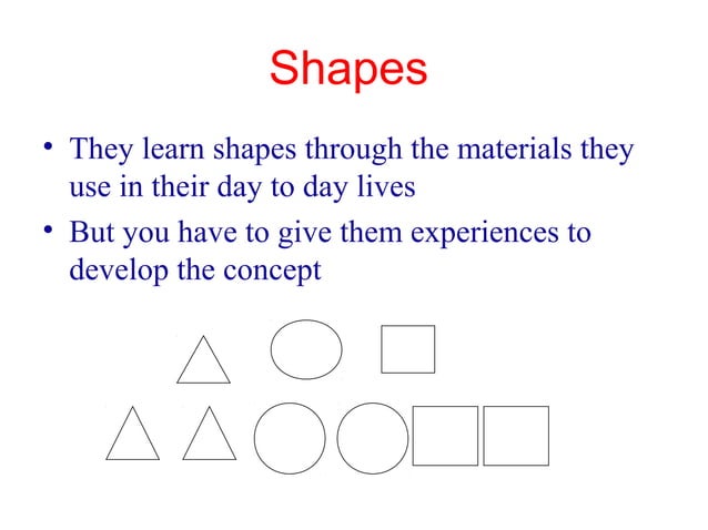 Development of mathematical Skills in Early Years | PPT | Early ...