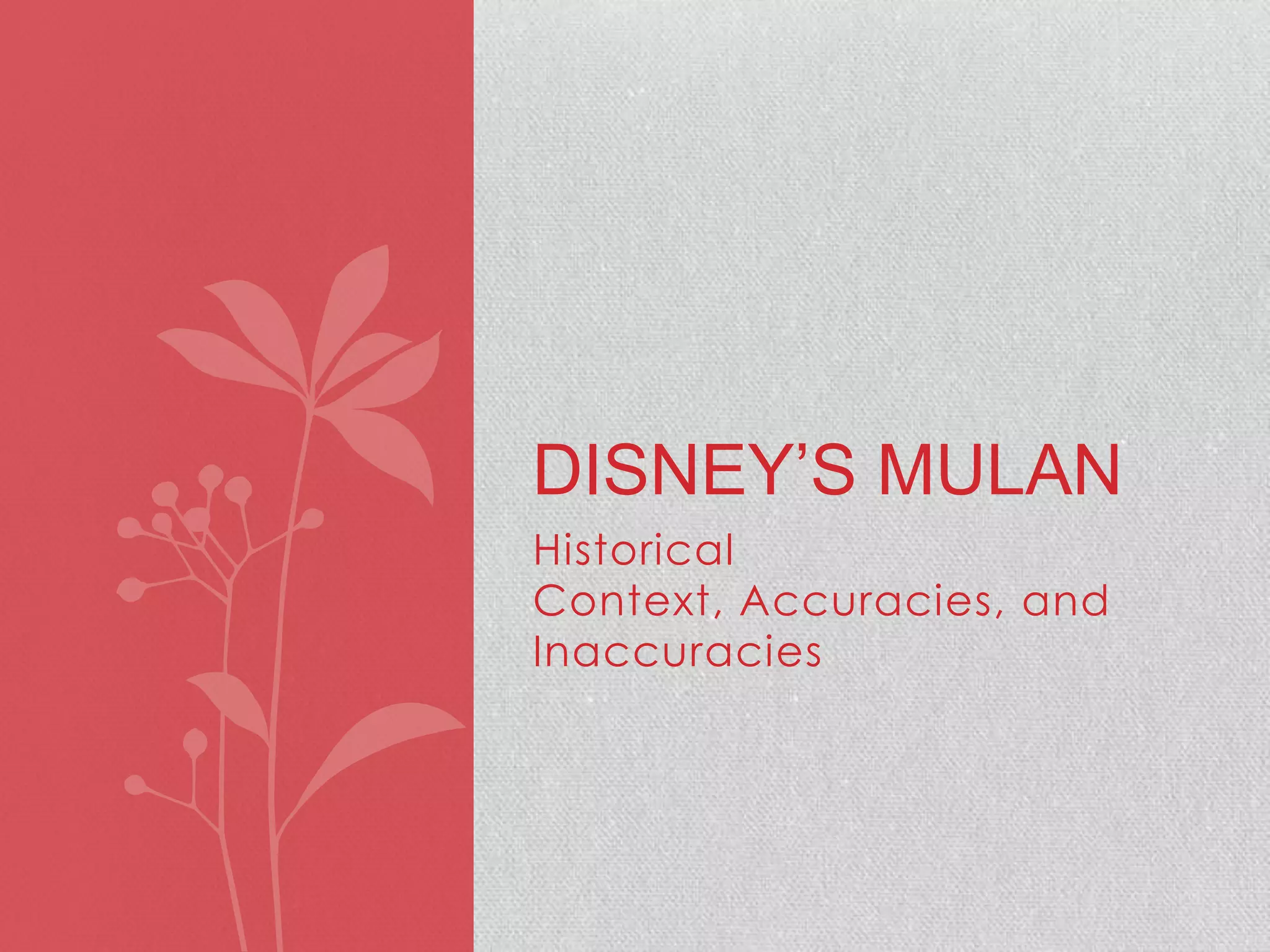 Mulan | PPTX