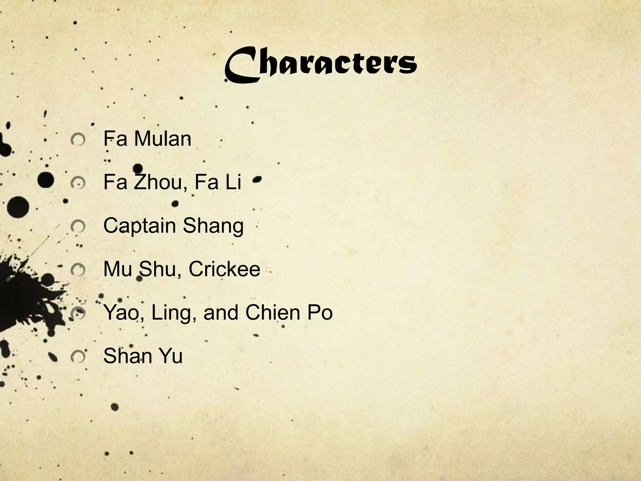 Mulan presentation | PPTX