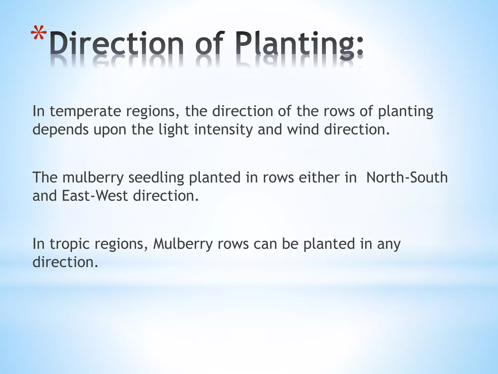 Mulberry cultivation | PPTX
