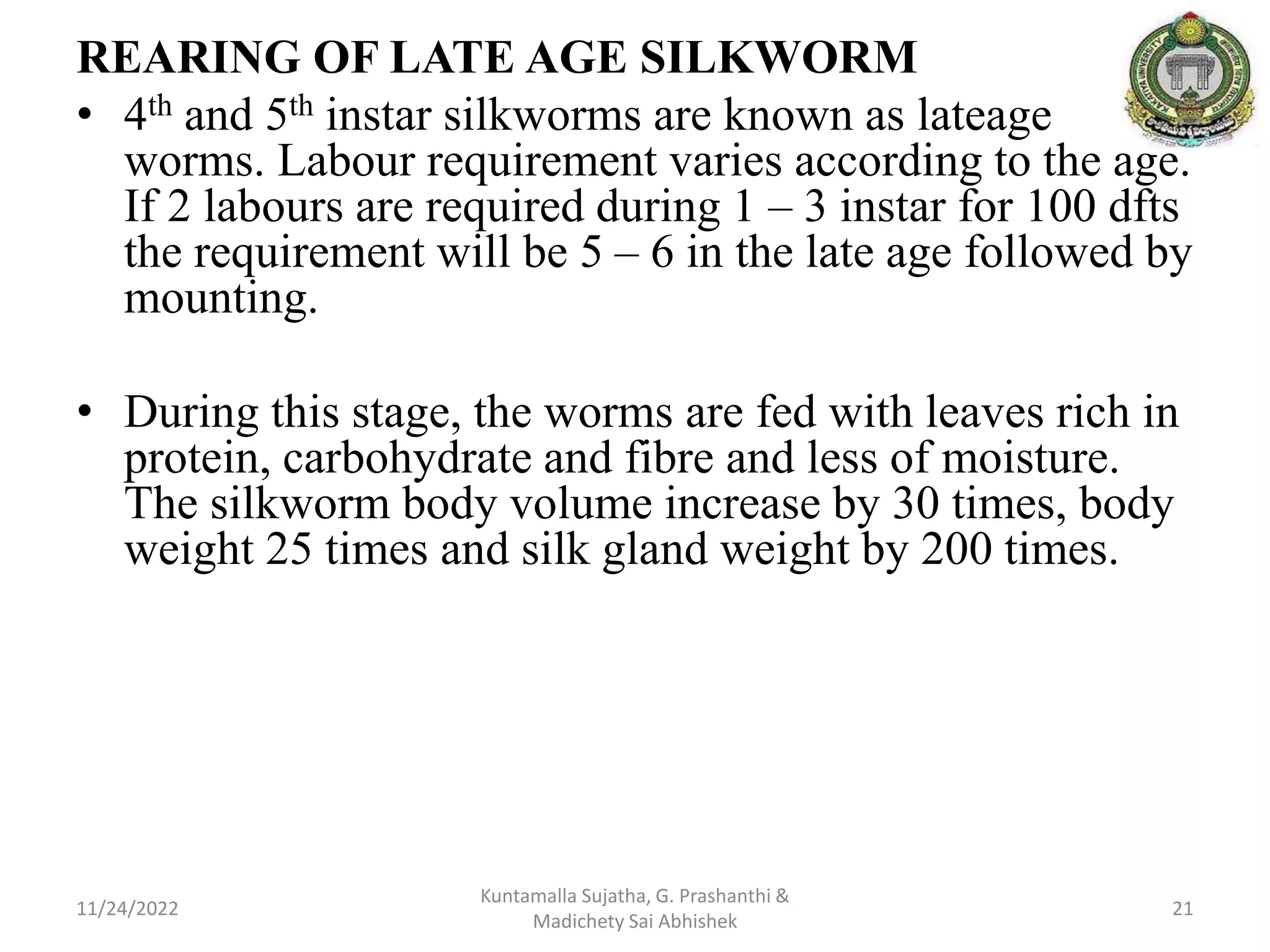 Mulberry silkworm rearing techniques.pptx