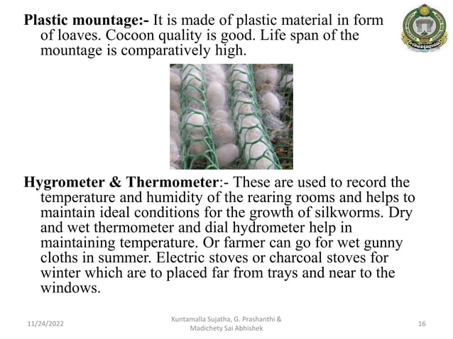 Mulberry silkworm rearing techniques.pptx | Asia Travel | Travel Locations