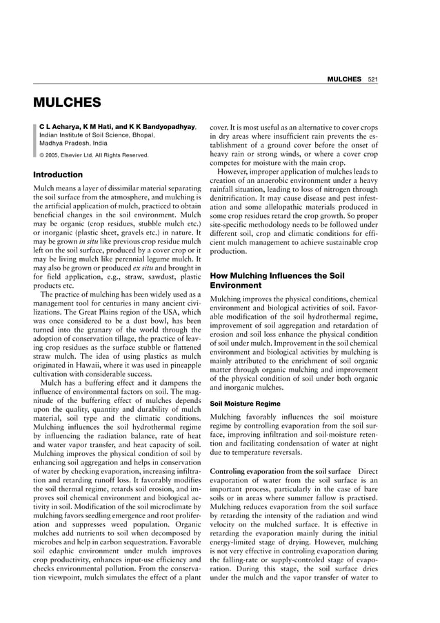 Mulches | PDF