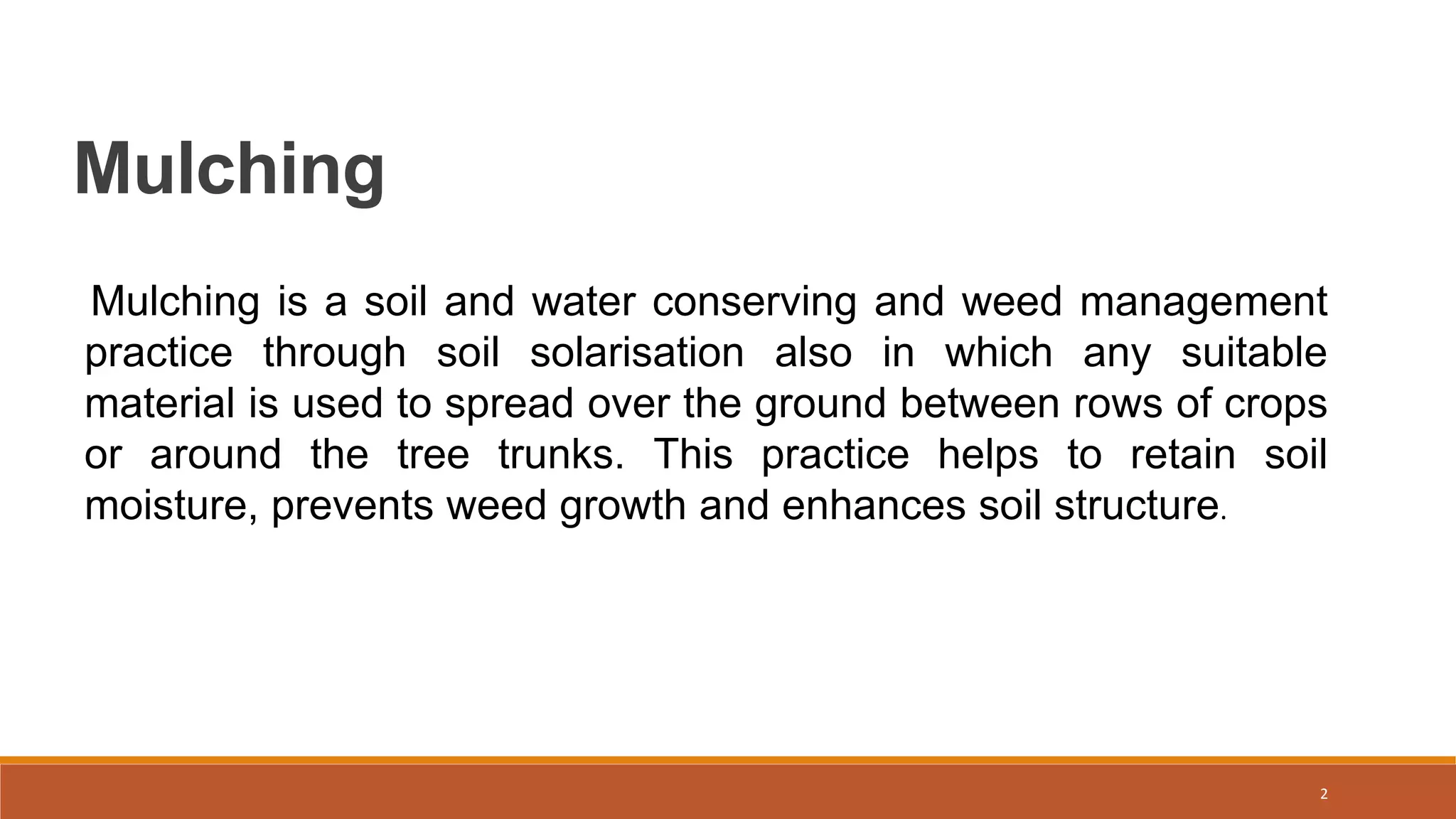 Mulching ppt | PPTX