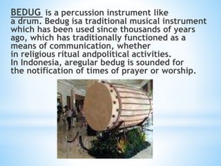 Musical Instruments of Indonesia | PPTX