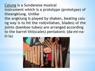 Musical Instruments of Indonesia | PPTX