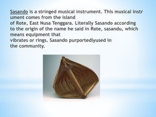 Musical Instruments of Indonesia | PPTX