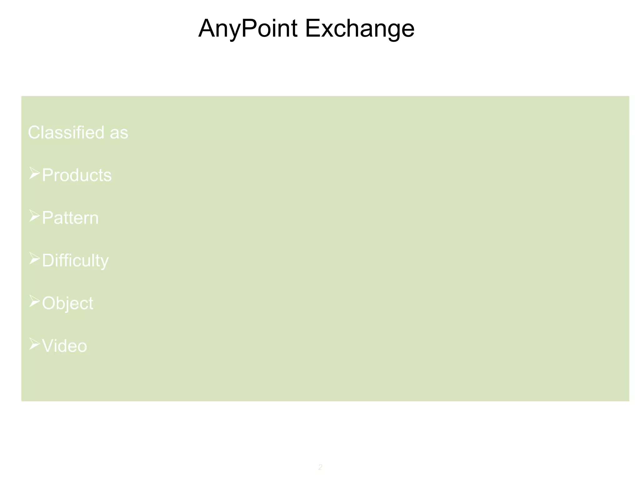 Mule anypoint exchange | PPT