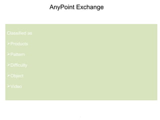 Mule anypoint exchange | PPT