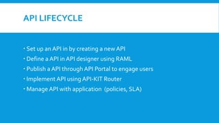 Mule api management | PPTX | Cloud Computing | Internet