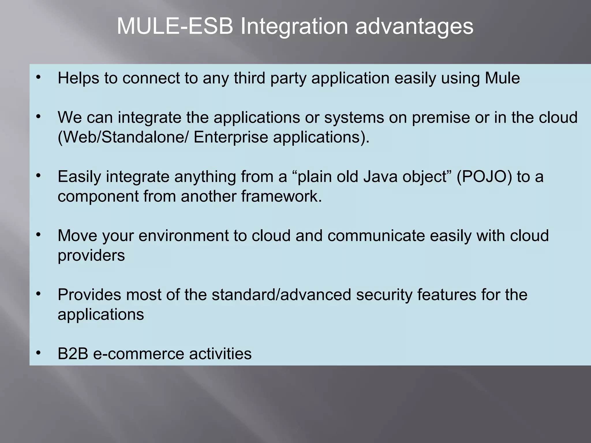 Mule architecture | PPT