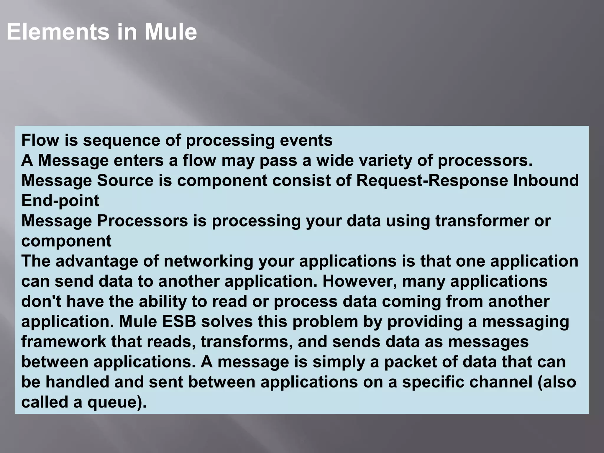 Mule architecture | PPT