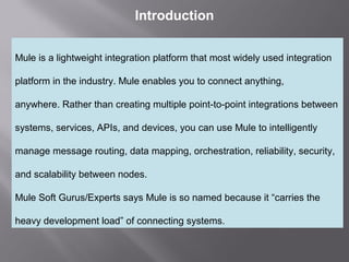 Mule architecture | PPT