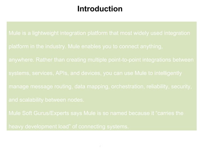 Mule architecture | PPT