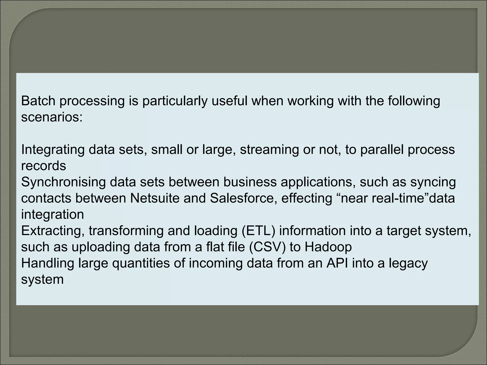 Mule batch processing | PPT