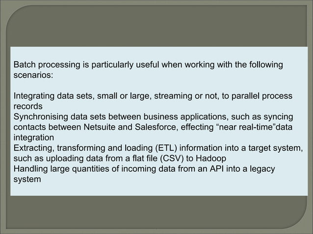 Mule batch processing | PPT