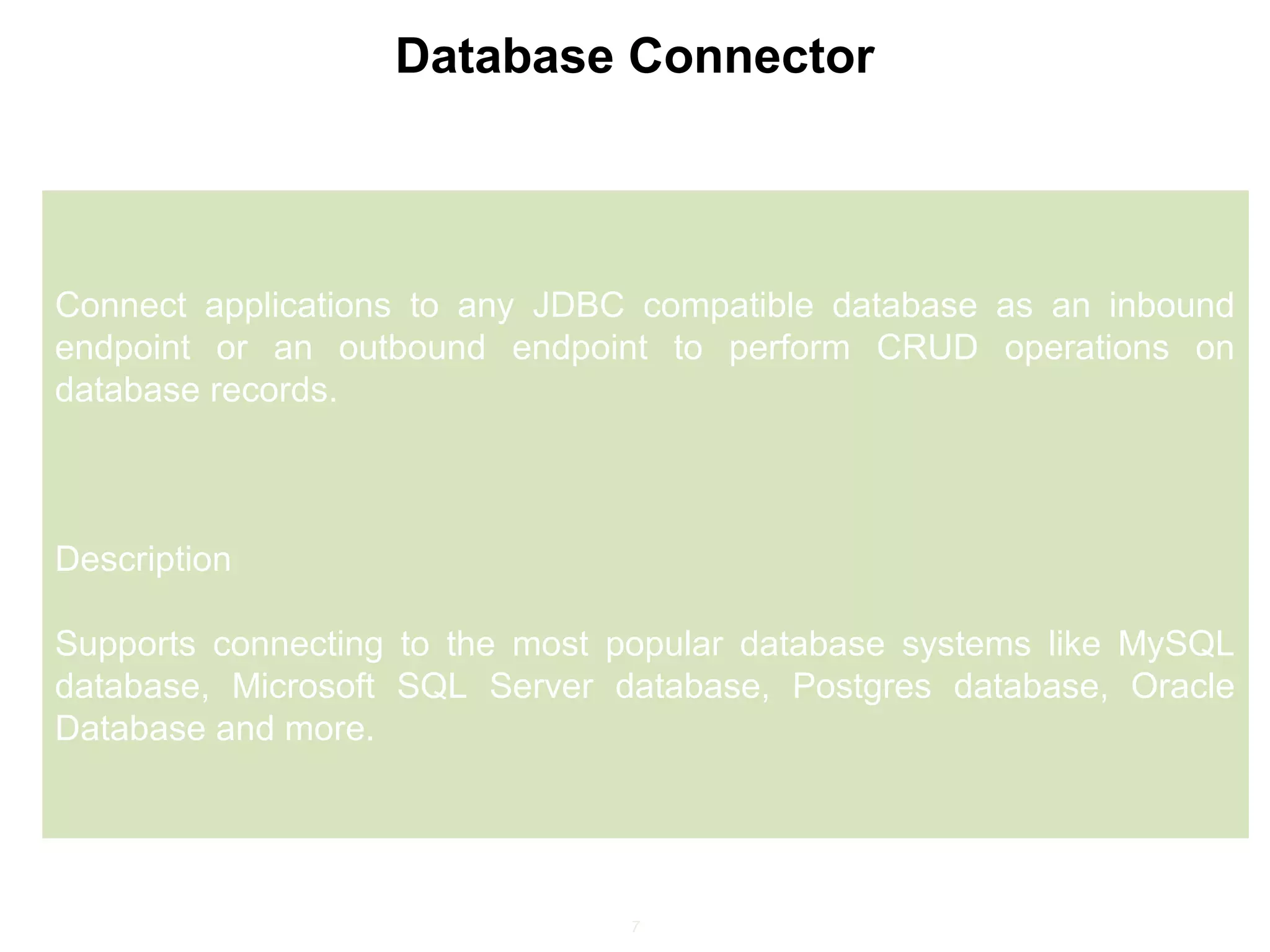 Mule connectors | PPT