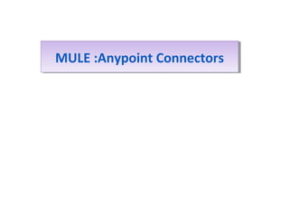 Mule connectors | PPT